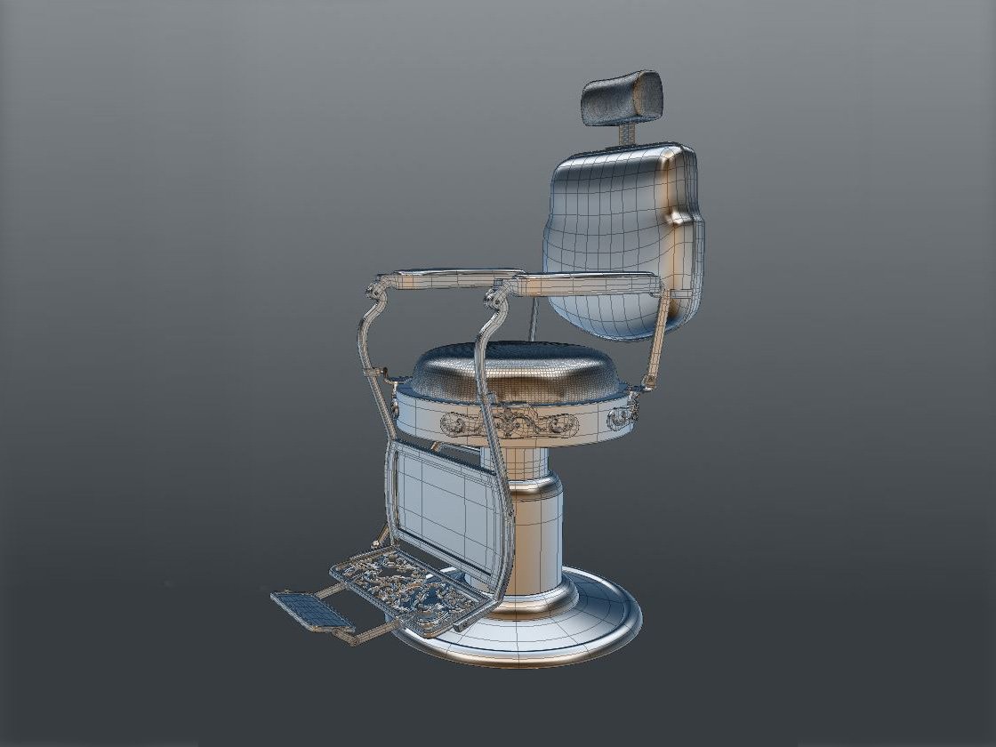 barber chair 3D Models in Chair 3DExport