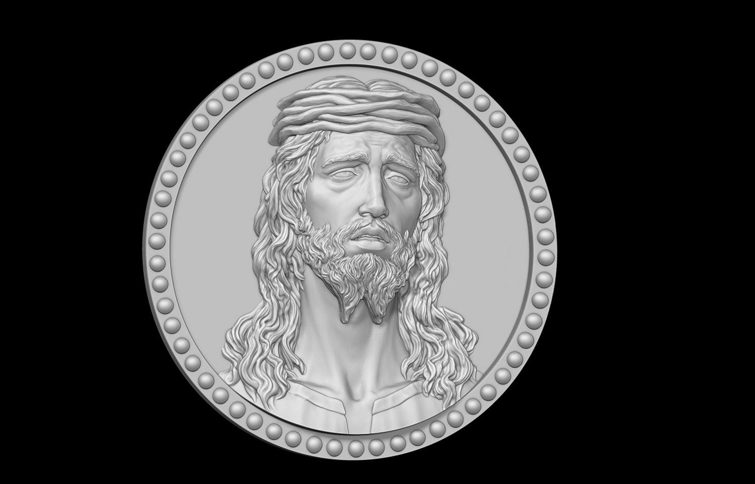 jesus 3D Print Models in Coins and Badges 3DExport