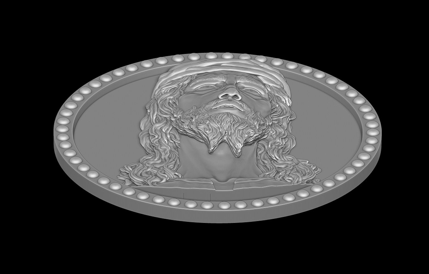 jesus 3D Print Models in Coins and Badges 3DExport