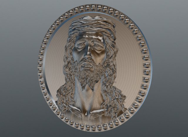 jesus 3D Print Model in Coins and Badges 3DExport