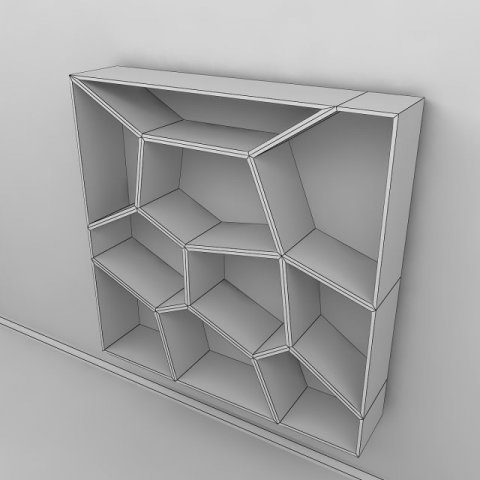 wall display shelf 3D Models in Bedroom 3DExport