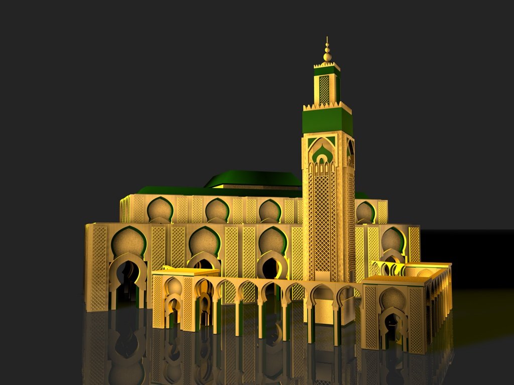 Morocco Casablanca Hassan II Mosque 3D Model in Landmarks 3DExport
