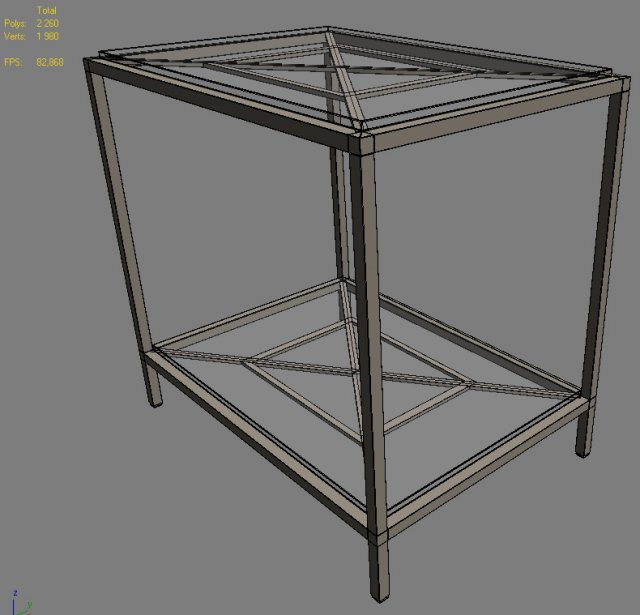 chippendale side table 3D Model in Table 3DExport