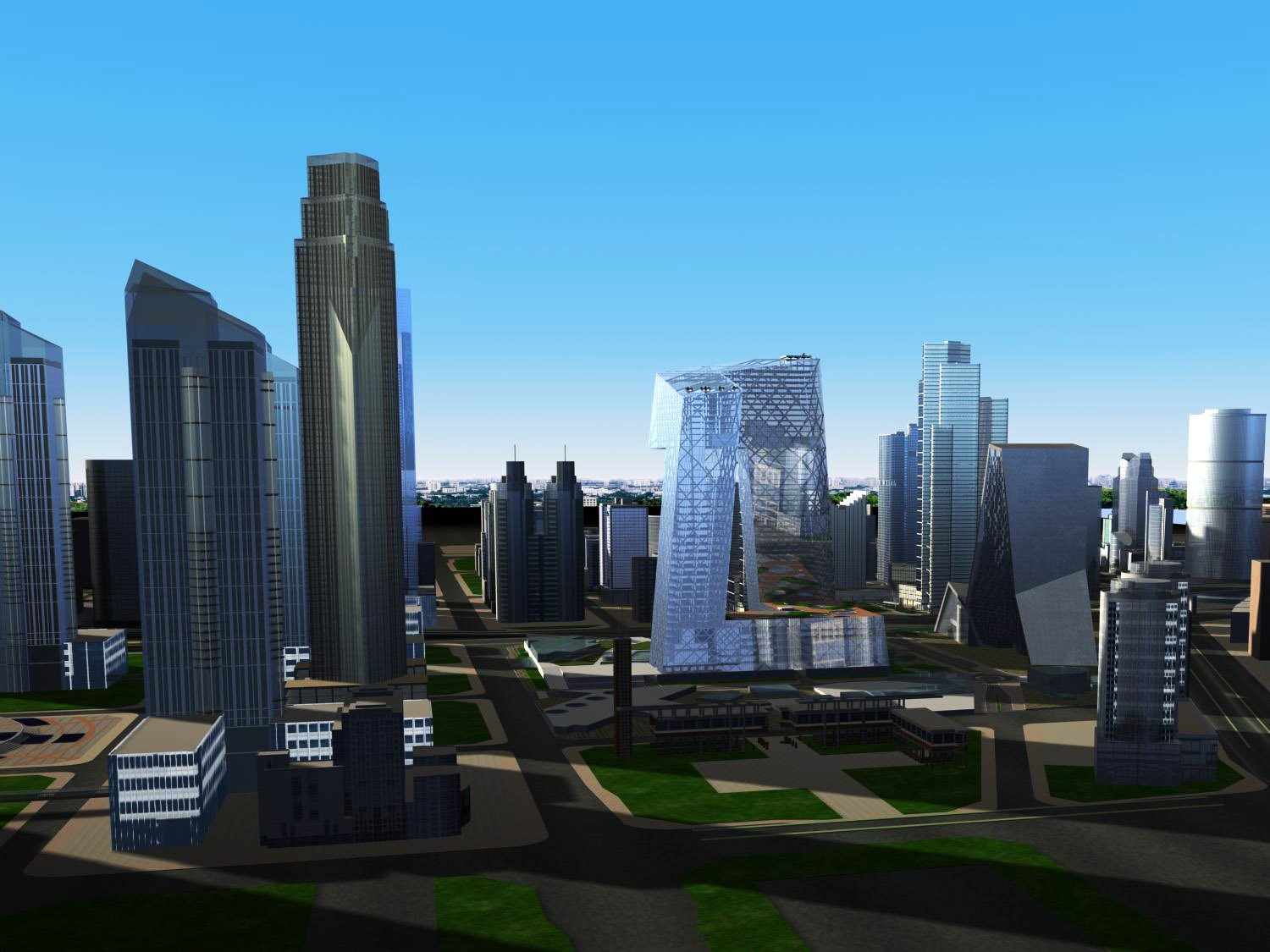 CCTV Building China 001 3D Model in Cityscapes 3DExport