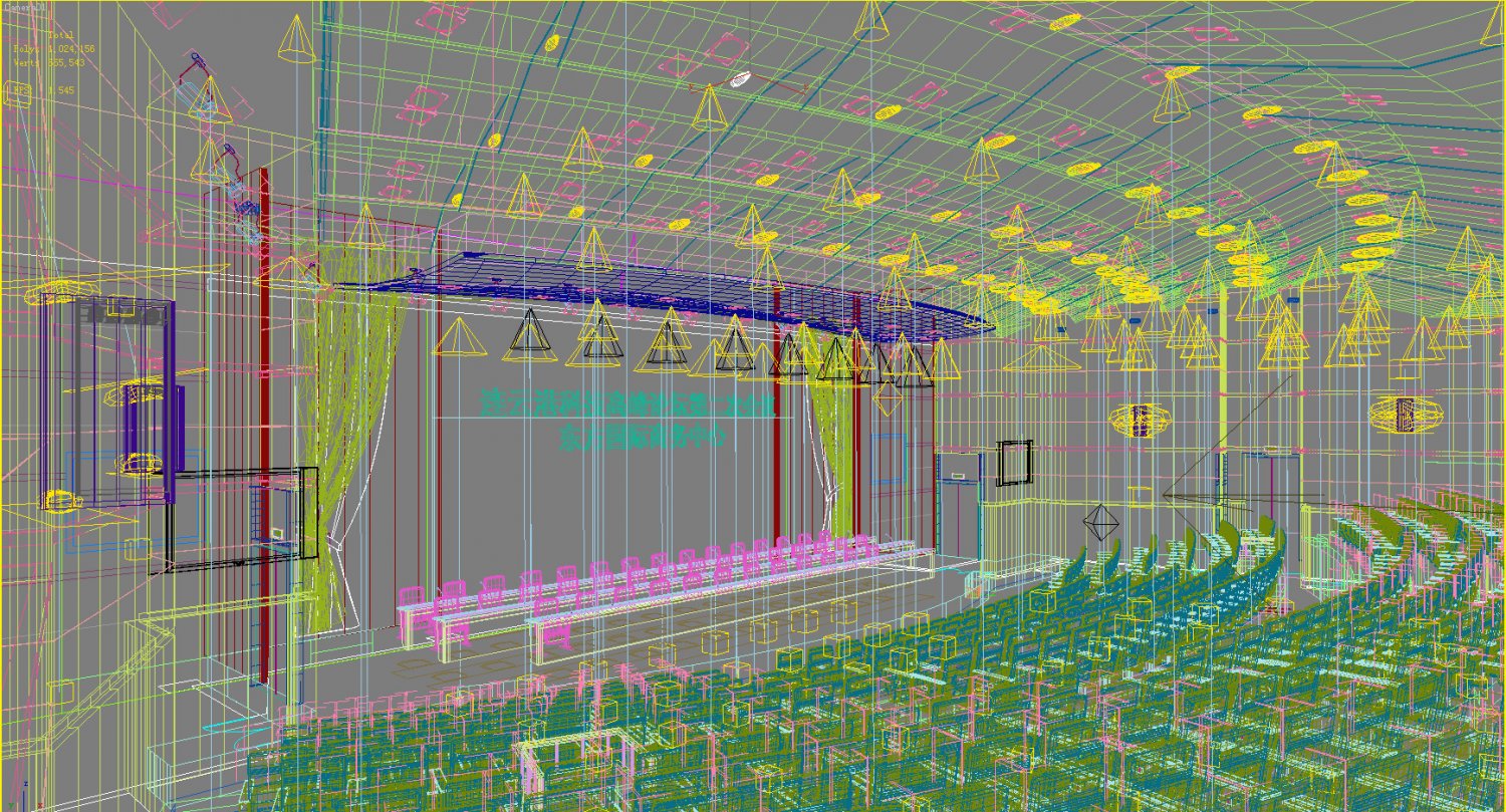 auditorium room 001 3D Model in Office 3DExport