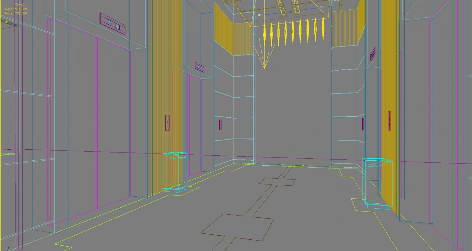 elevator space 004 3D Model in Office 3DExport