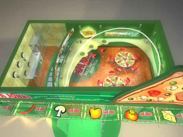 pizza store 3D Model in Bar 3DExport