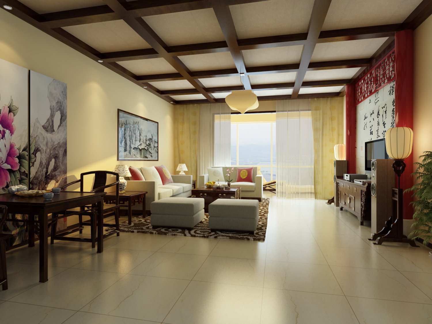 condo 314 3D Model in Living Room 3DExport
