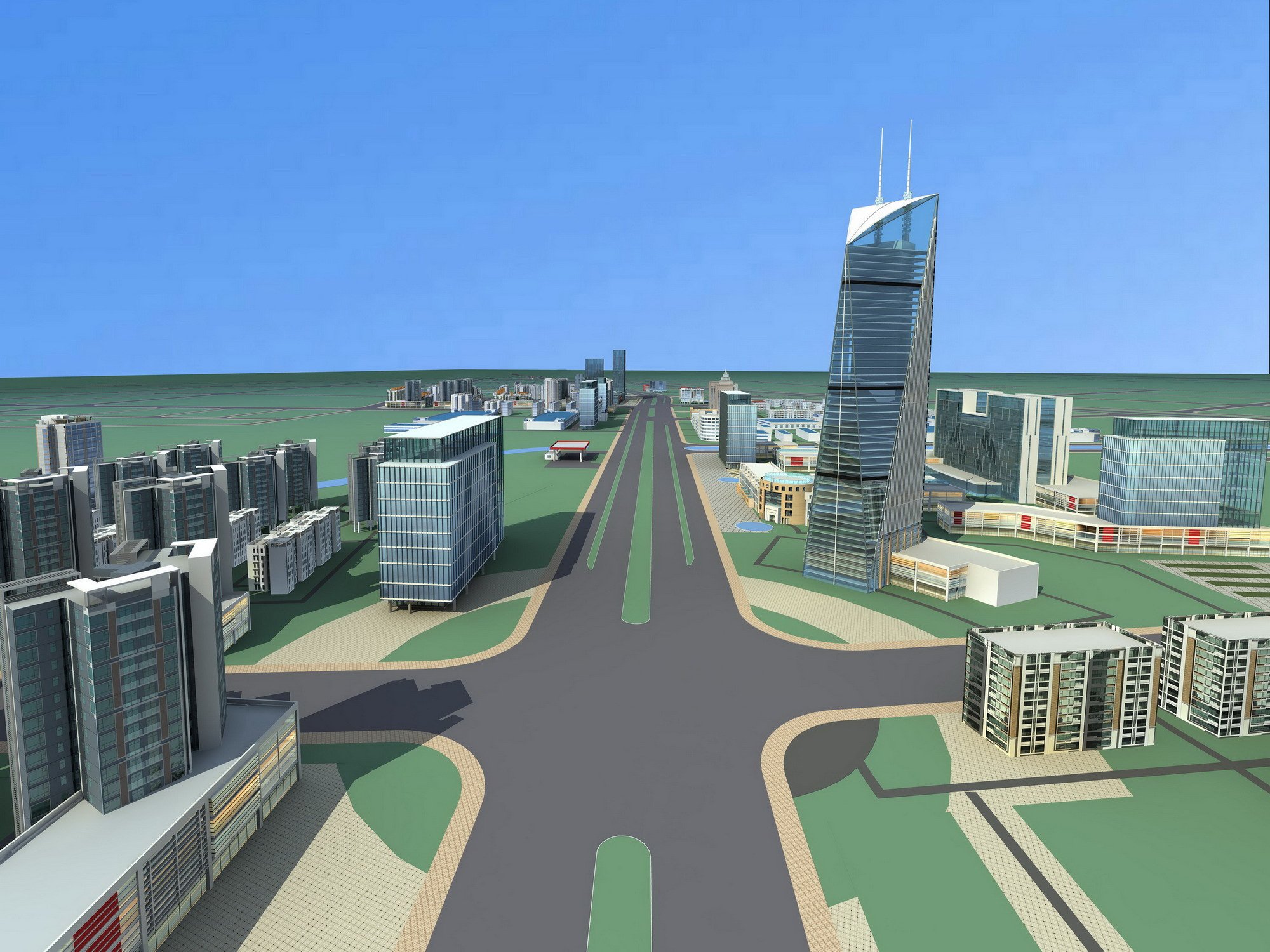 Urban Design 018 3D Model in Buildings 3DExport