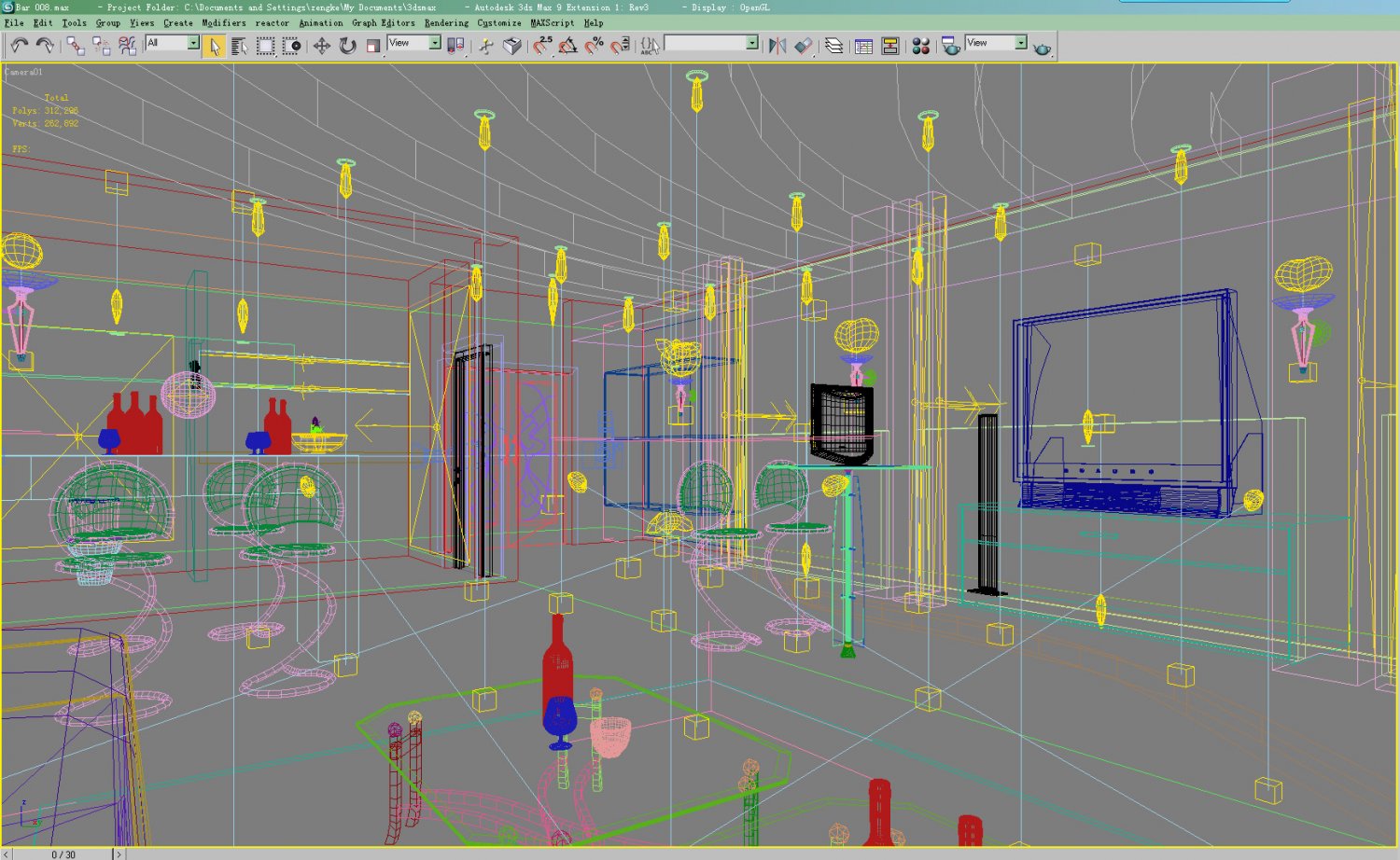 bar 008 3D Model in Office 3DExport