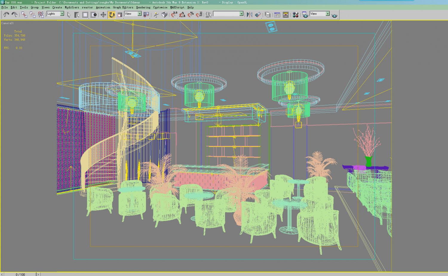 bar 016 3D Model in Office 3DExport