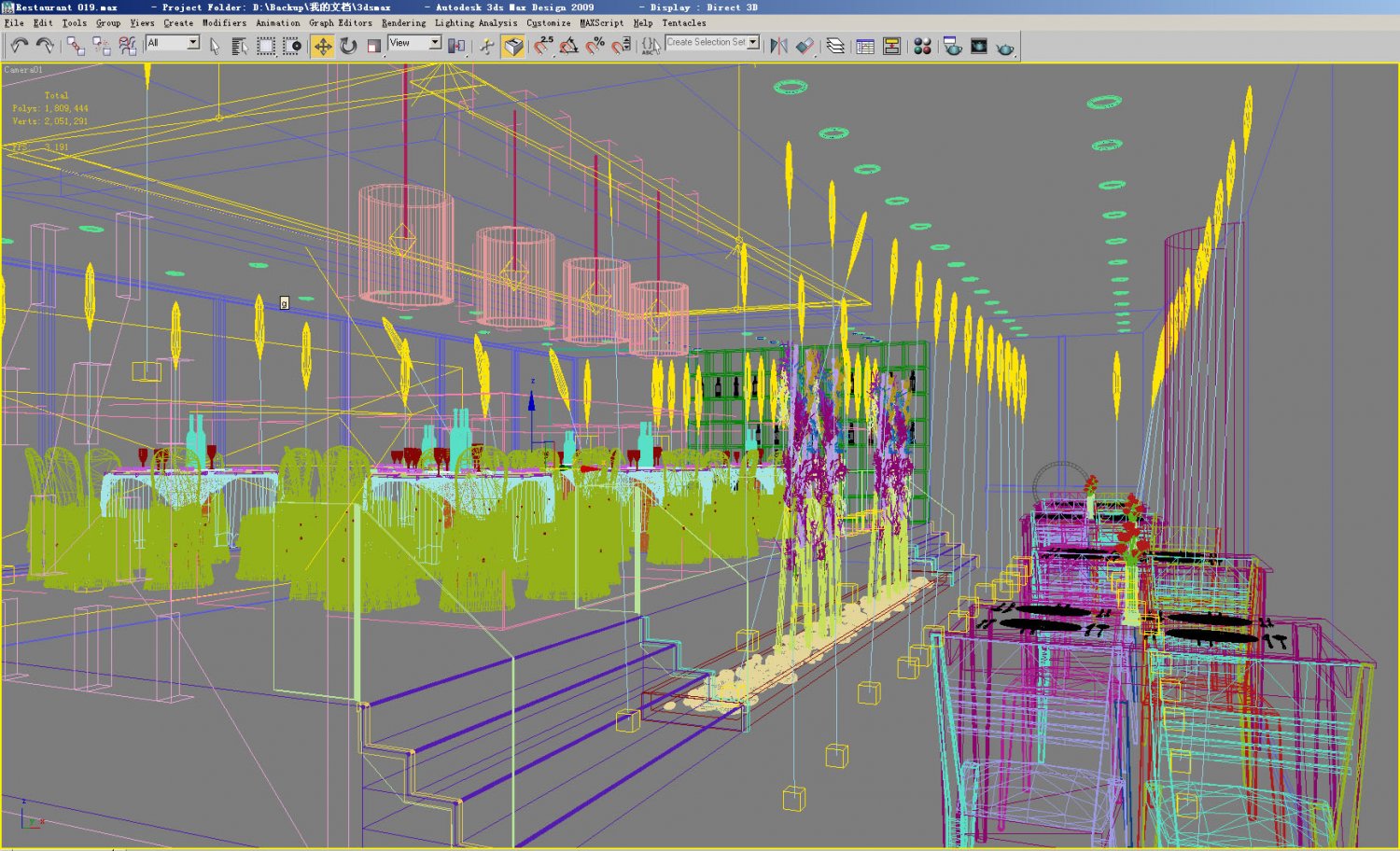 Restaurant 019 3D Model in Restaurant 3DExport