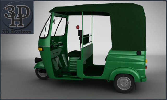 bajaj auto rickshaw 3D Model in Van and Minivan 3DExport