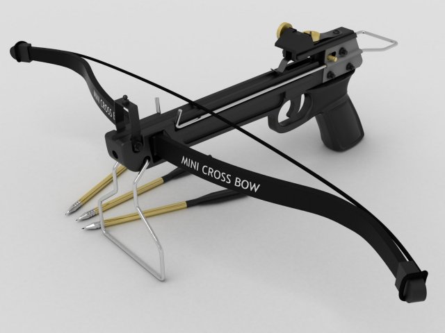 hand crossbow 3D Model in Projectiles 3DExport