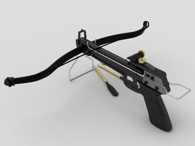 hand crossbow 3D Model in Projectiles 3DExport