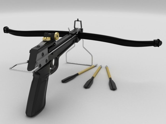 hand crossbow 3D Model in Projectiles 3DExport