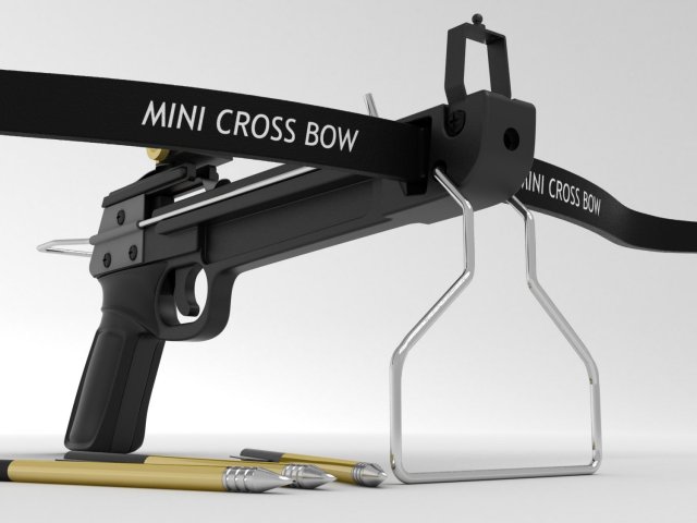 hand crossbow 3D Model in Projectiles 3DExport