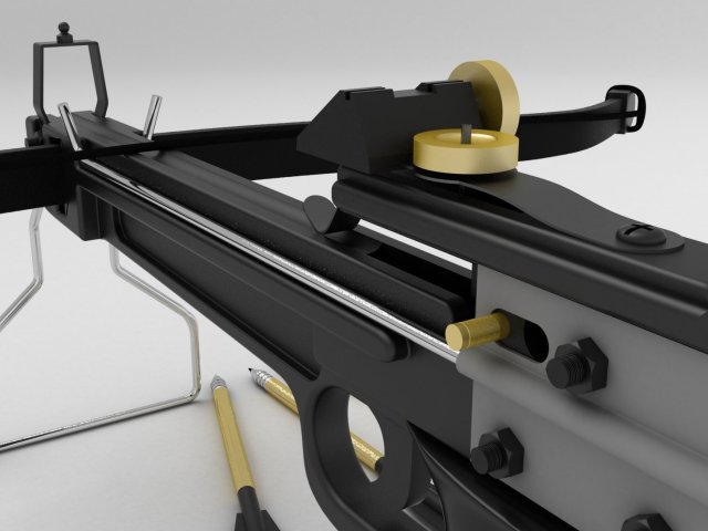 hand crossbow 3D Model in Projectiles 3DExport