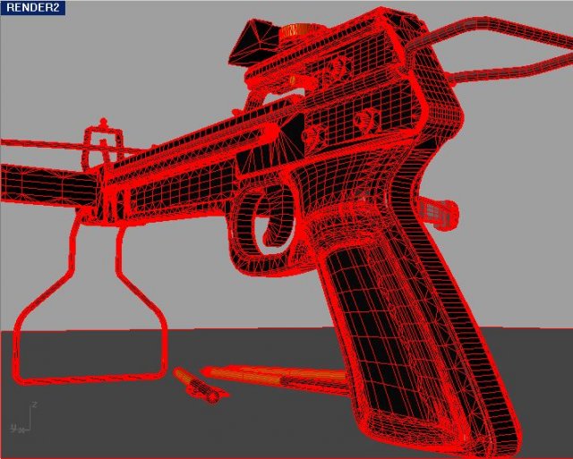 hand crossbow 3D Model in Projectiles 3DExport