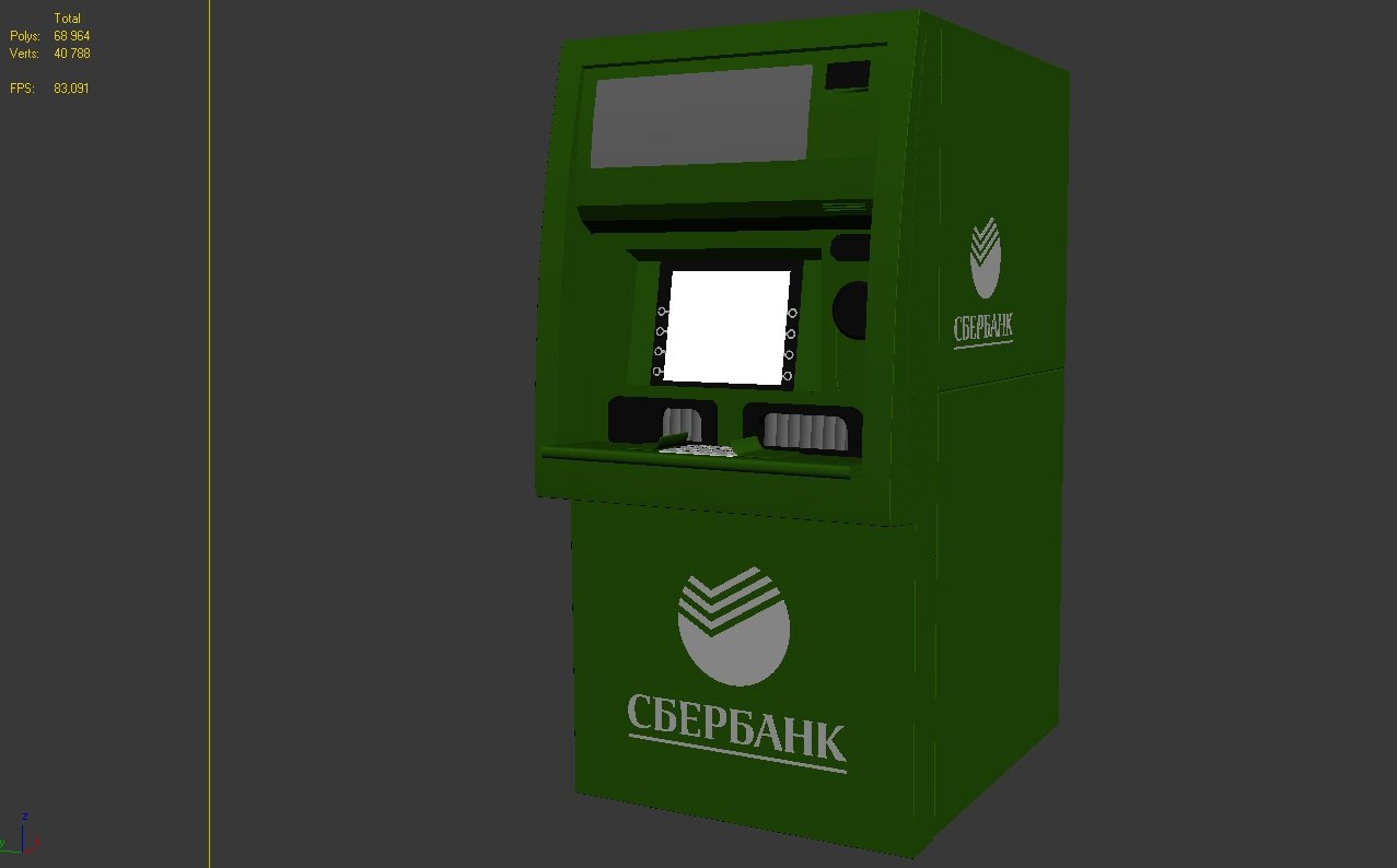 bankomat 3D Model in Computer 3DExport