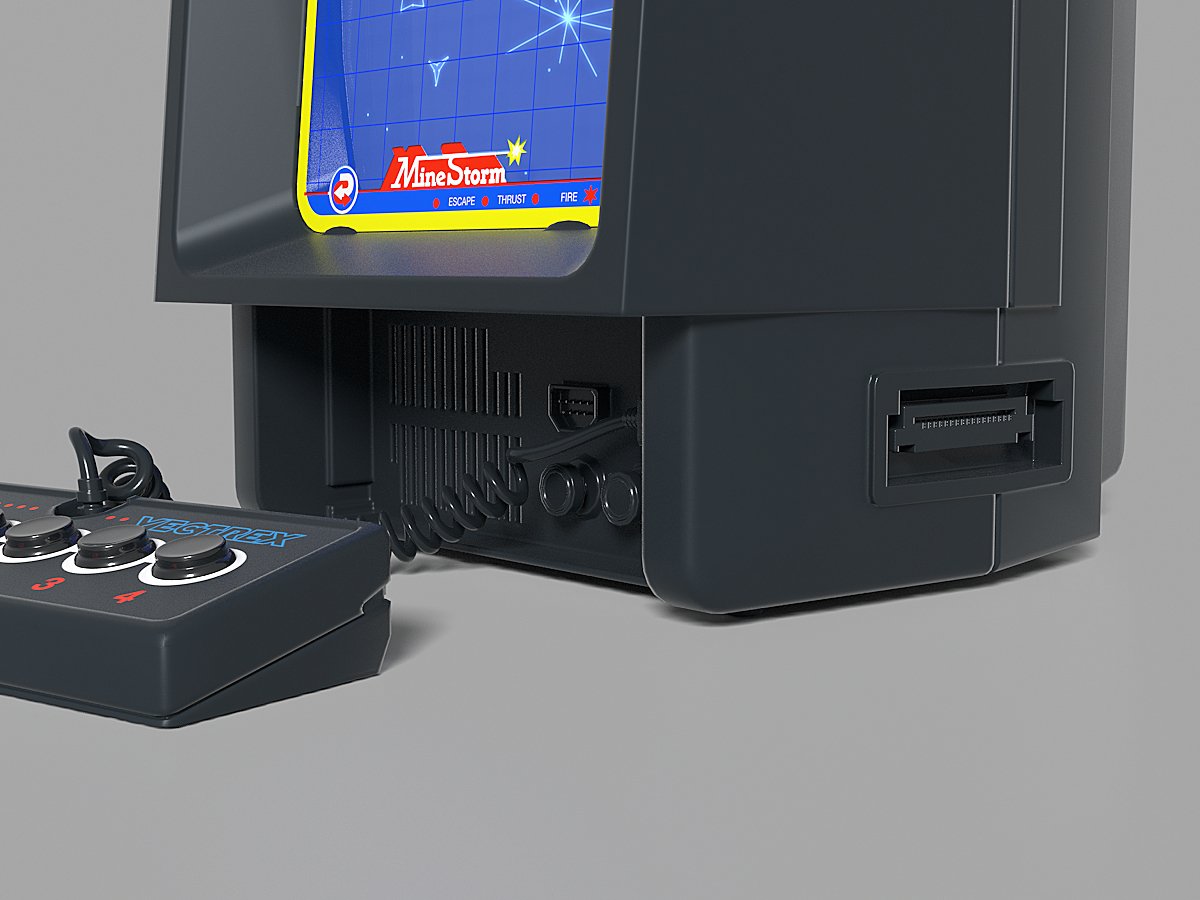 Vectrex console 3D Model in Video 3DExport