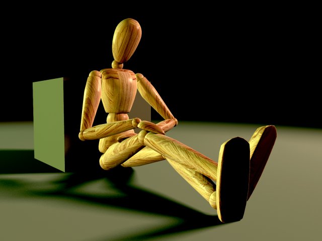 wooden puppet 3D Model in Cartoon 3DExport