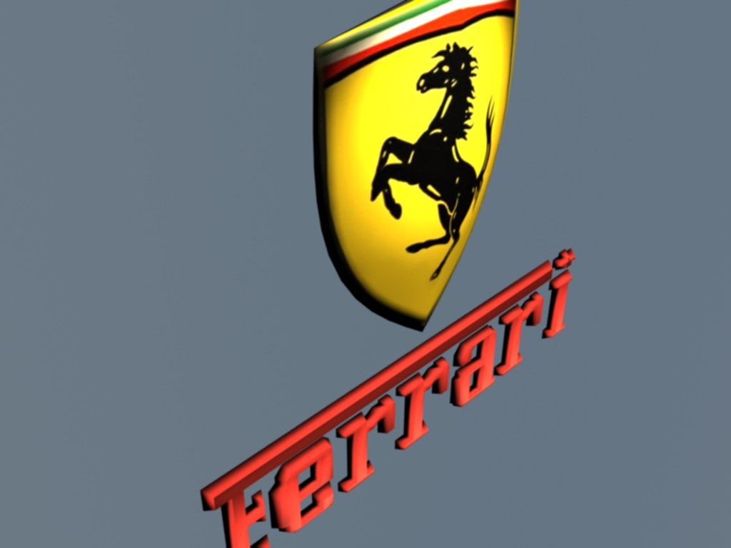 Ferrari logo 3D Model in Other 3DExport