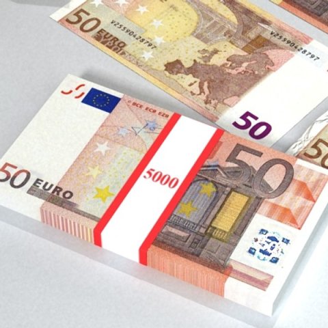 european paper money collection 3D Model in Household Items 3DExport