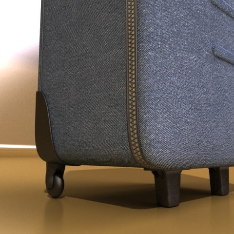 rolling suitcase 02 high detail 3D Model in Household Items 3DExport