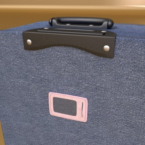 rolling suitcase 02 high detail 3D Model in Household Items 3DExport