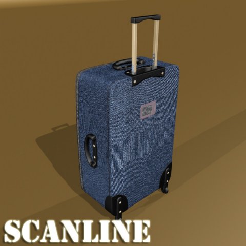 rolling suitcase 02 high detail 3D Model in Household Items 3DExport