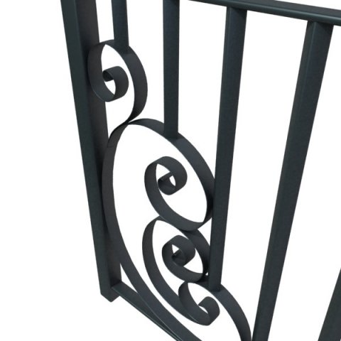 wrought iron fence 01 high res Model 3D in Dekorasi 3DExport