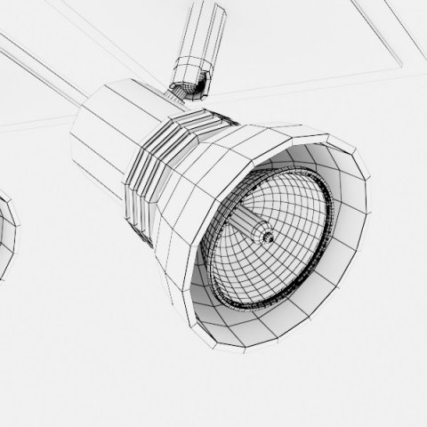 halogen lamp set 10 photoreal 3D Model in Ceiling Lights 3DExport