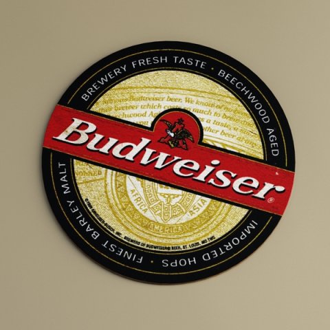 budweiser beer glass 3D Model in Beverage 3DExport
