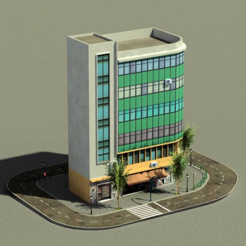 building 24 3D Model in Cityscapes 3DExport