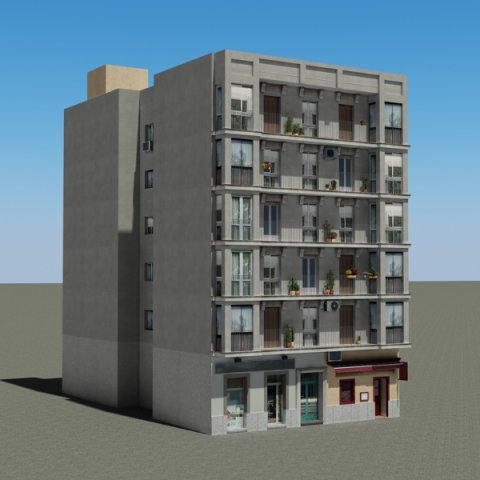 building 92 3D Model in Buildings 3DExport