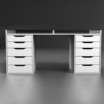 desktop 3D Model in Desk 3DExport