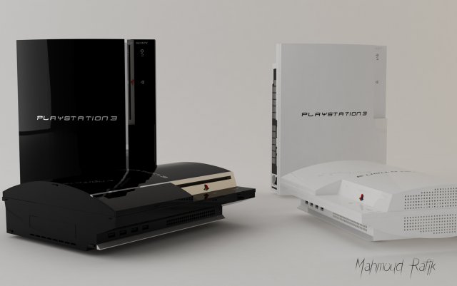 playstation 3D Model in Computer 3DExport