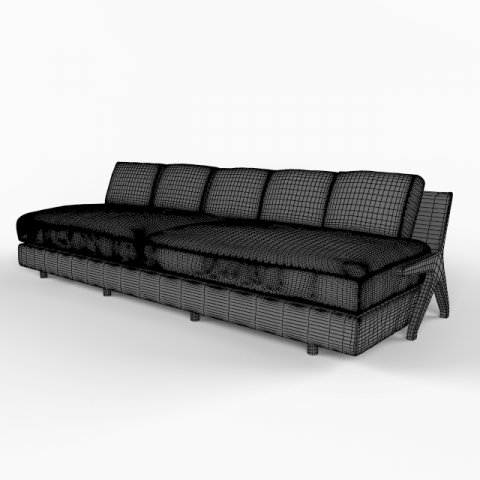 furniture factory ceccotti sofa dc 290 3D Model in Sofa 3DExport