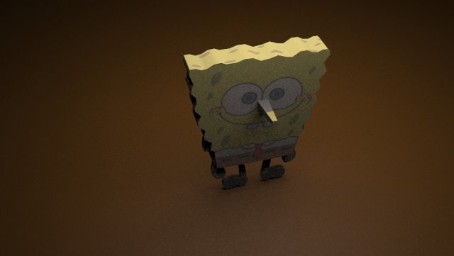 spongebob squarepants 3D Model in Cartoon 3DExport