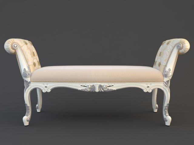 classical banquette 3D Model in Bench 3DExport