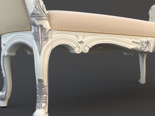 classical banquette 3D Model in Bench 3DExport