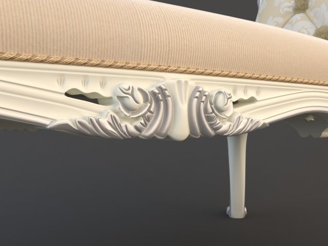 classical banquette 3D Model in Bench 3DExport