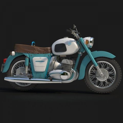 motorcycle izh jupiter 3 3D Model in Motorcycle 3DExport