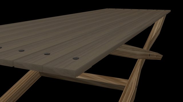 wood table Free 3D Model in Table 3DExport