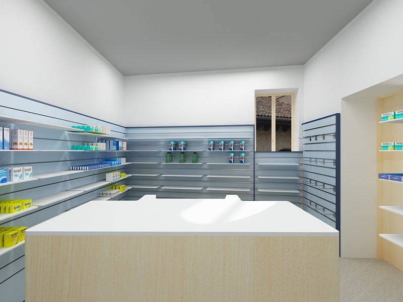 Pharmacy 3D Model in Medical Equipment 3DExport