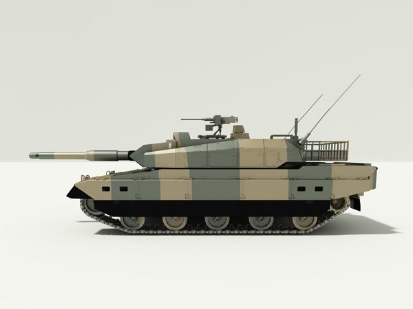 japanese type 10 tank jsdf 3D Model in Tank 3DExport