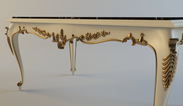 classic table 3D Model in Table 3DExport