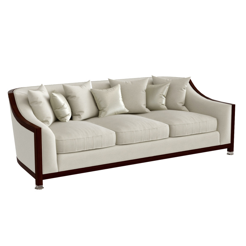 LINLEY GROSVENOR SHOW WOOD 3 SEATER SOFA 3D Model in Sofa 3DExport