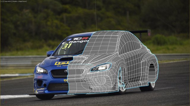 Subaru WRX STI TCR 3D Print Model in Automotive 3DExport